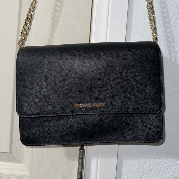 Michael Kors Collection | Bags | Michael Kors Crossbody Black Bag ...